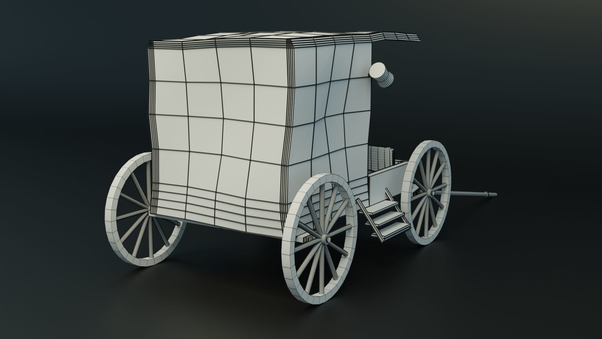 3D model Horse Cart VR / AR / low-poly | CGTrader