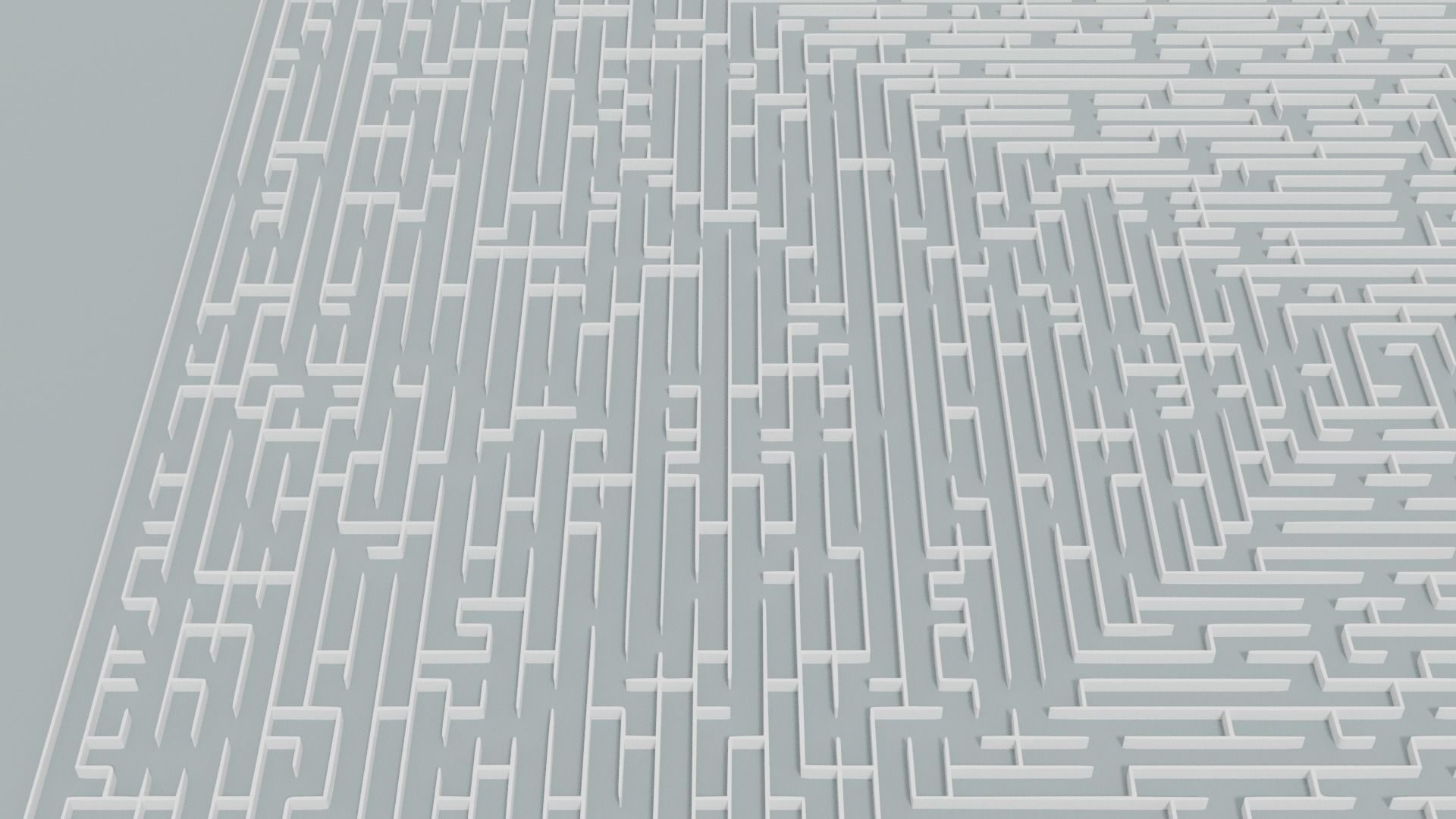 3D model Low poly large square maze VR / AR / low-poly | CGTrader