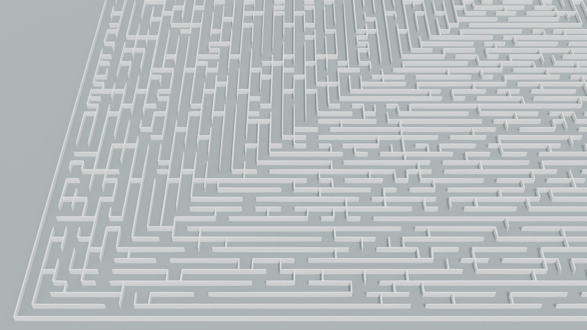 3D model Low poly large square maze VR / AR / low-poly | CGTrader