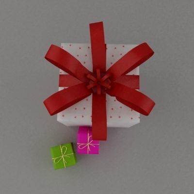 Gift Model two boxes 3D model | CGTrader