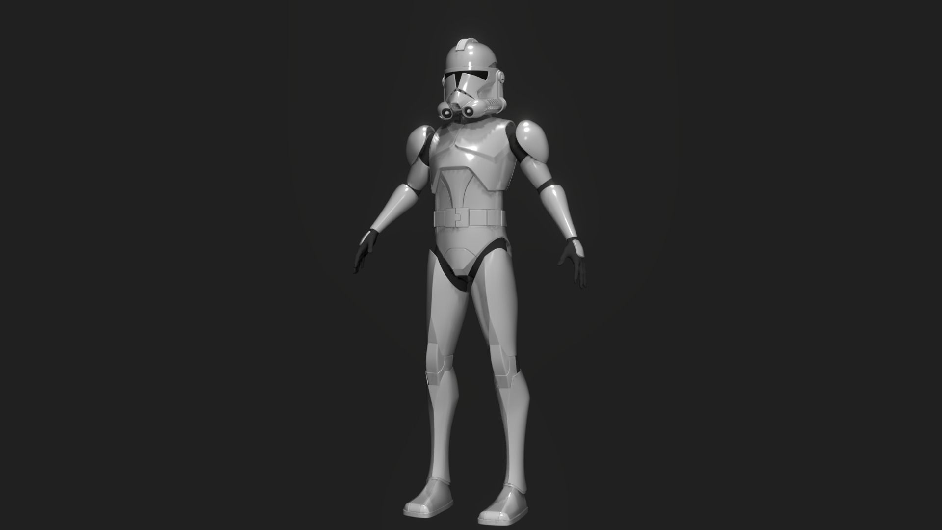 Clone Star Wars 3D model rigged | CGTrader