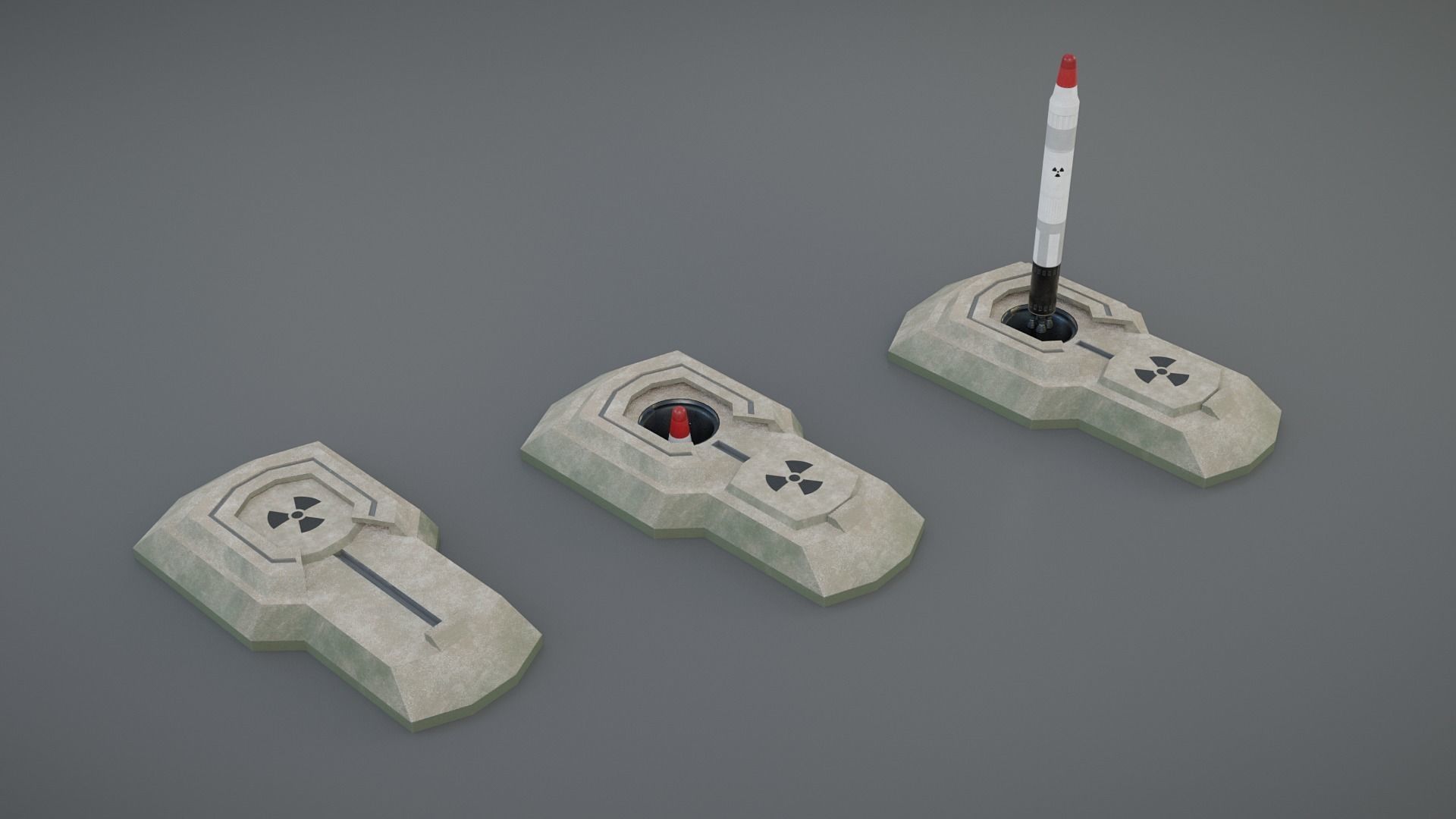 3D model Missile silo VR / AR / low-poly | CGTrader