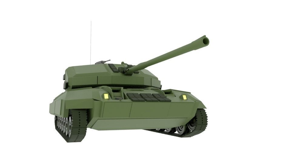 3D model MK-77 Mayan - Main Battle Tank Concept BMT VR / AR / low-poly ...