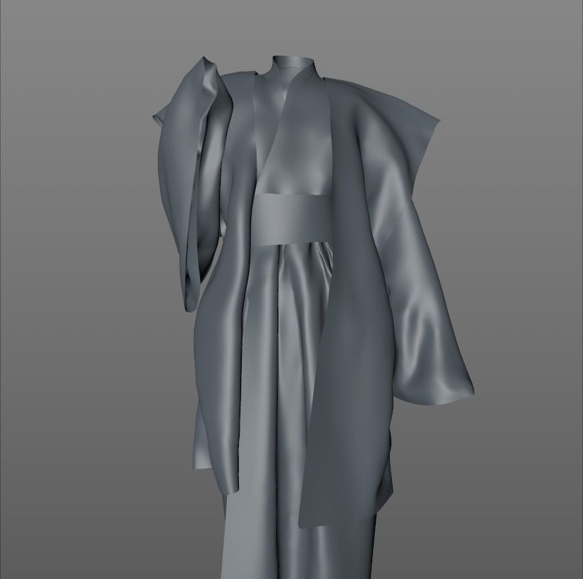 Kimono 3D model | CGTrader