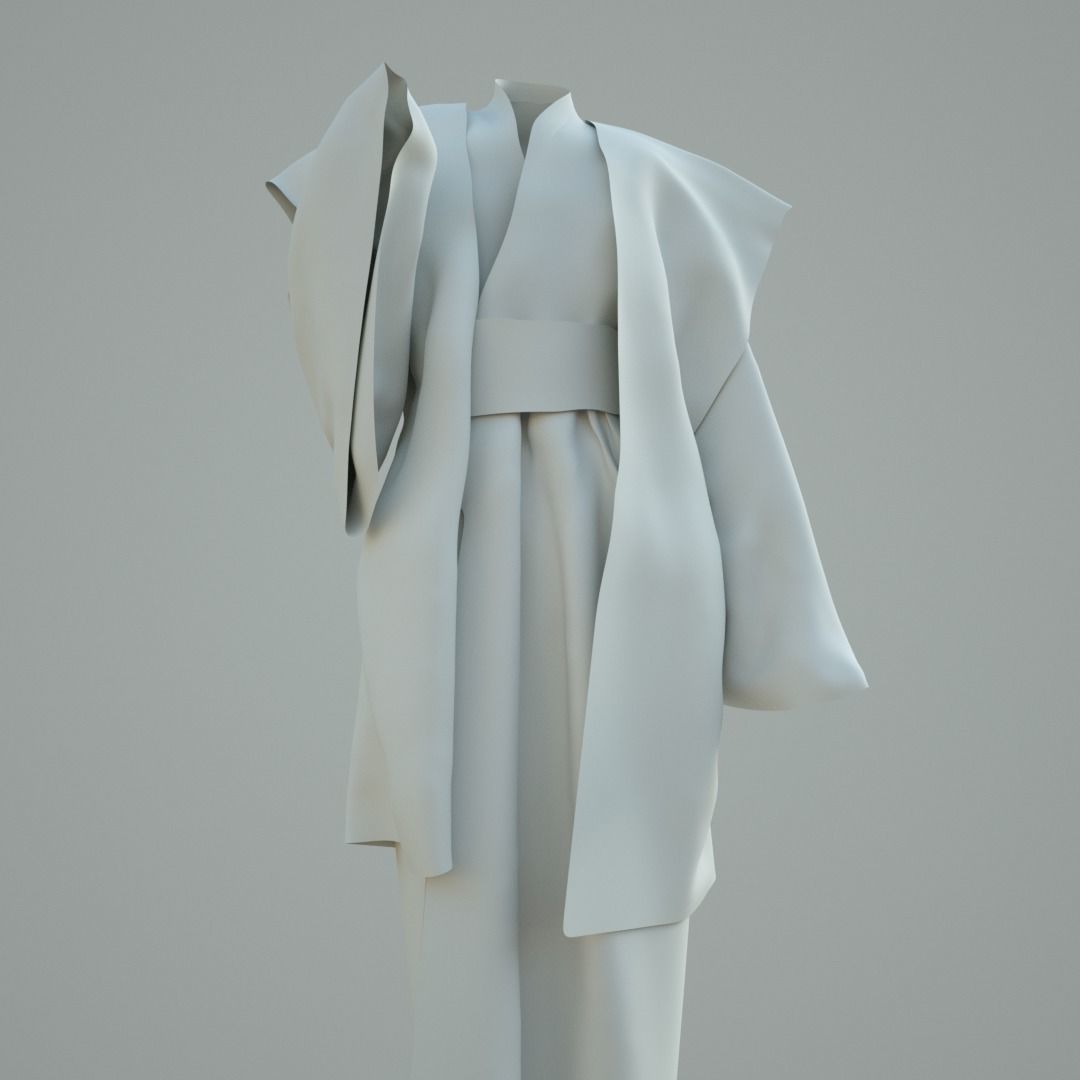 Kimono 3D model | CGTrader