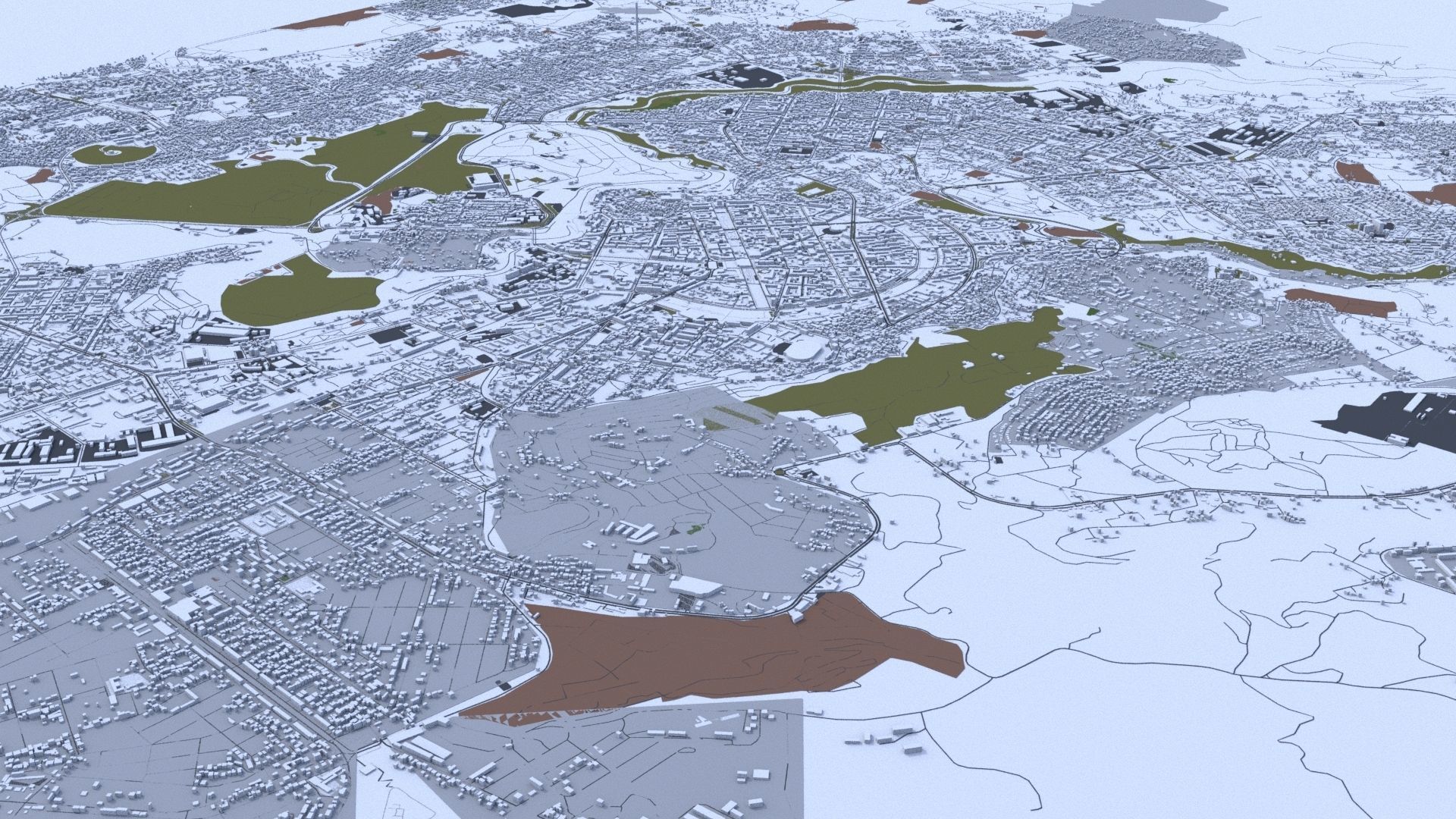 3D model Yerevan low-poly 3D model VR / AR / low-poly | CGTrader