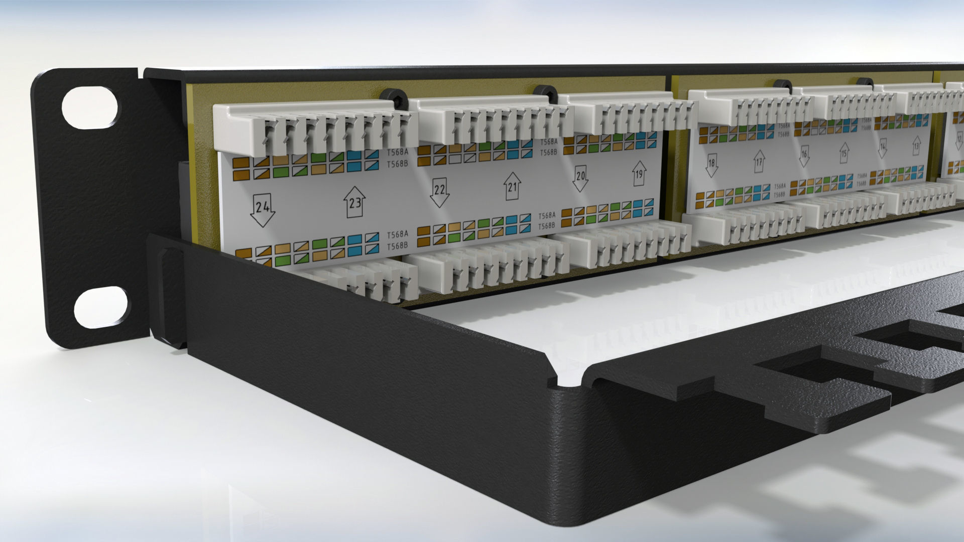 Patch panel 3D model | CGTrader