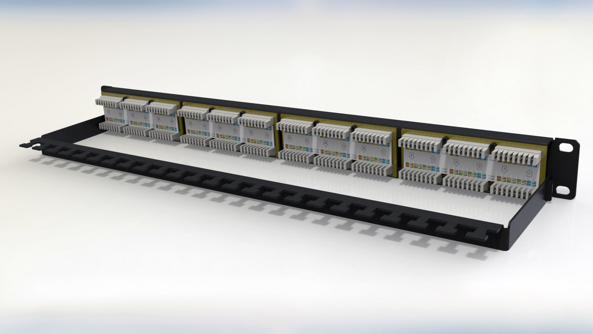 Patch panel 3D model | CGTrader