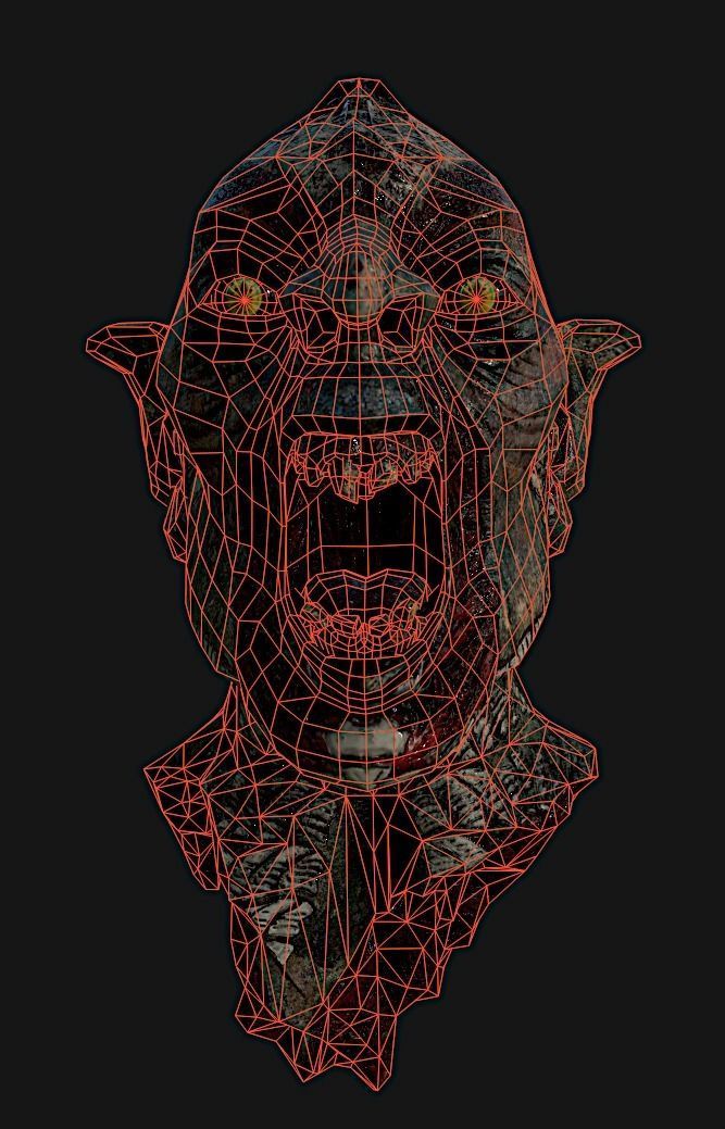 3D model Beheaded Orc Head Gore VR / AR / low-poly | CGTrader