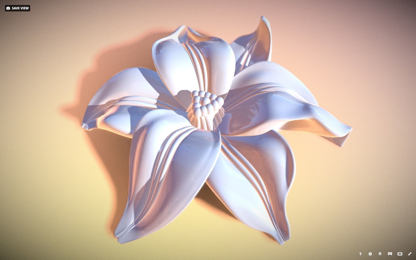 Flower 1 3D model 3D printable | CGTrader