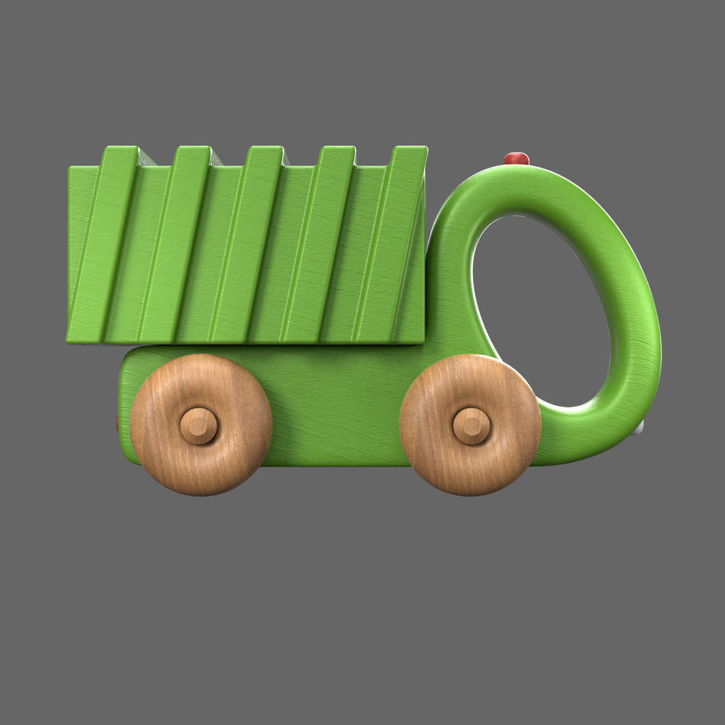 CAD Garbage Truck 3D model 3D printable | CGTrader