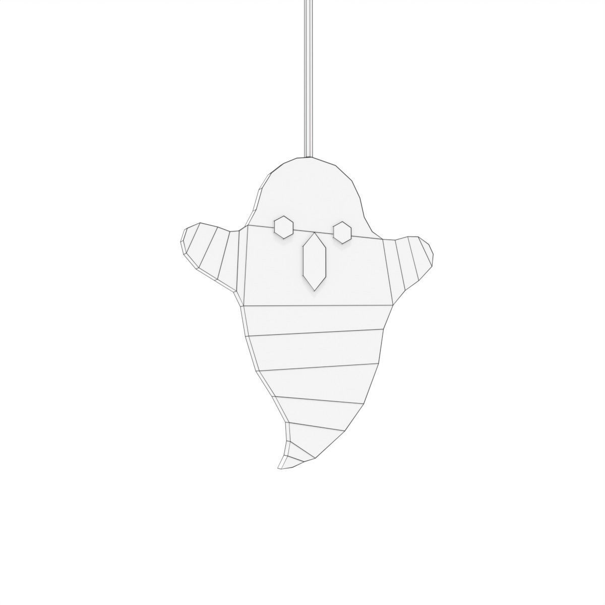Cartoon Ghost on a String free 3D model | CGTrader