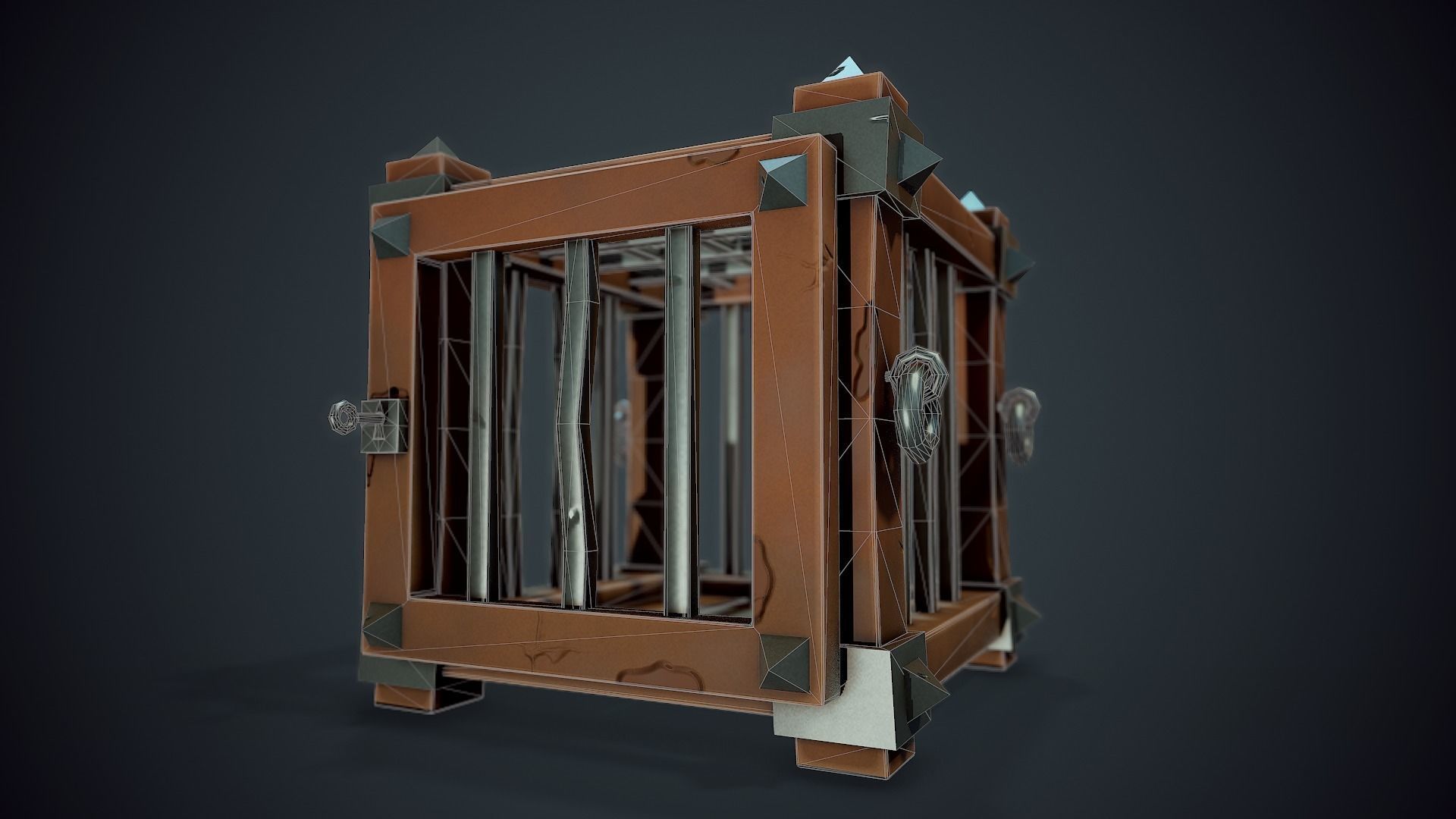 3D model Stylized Cage - Tutorial Included VR / AR / low-poly | CGTrader