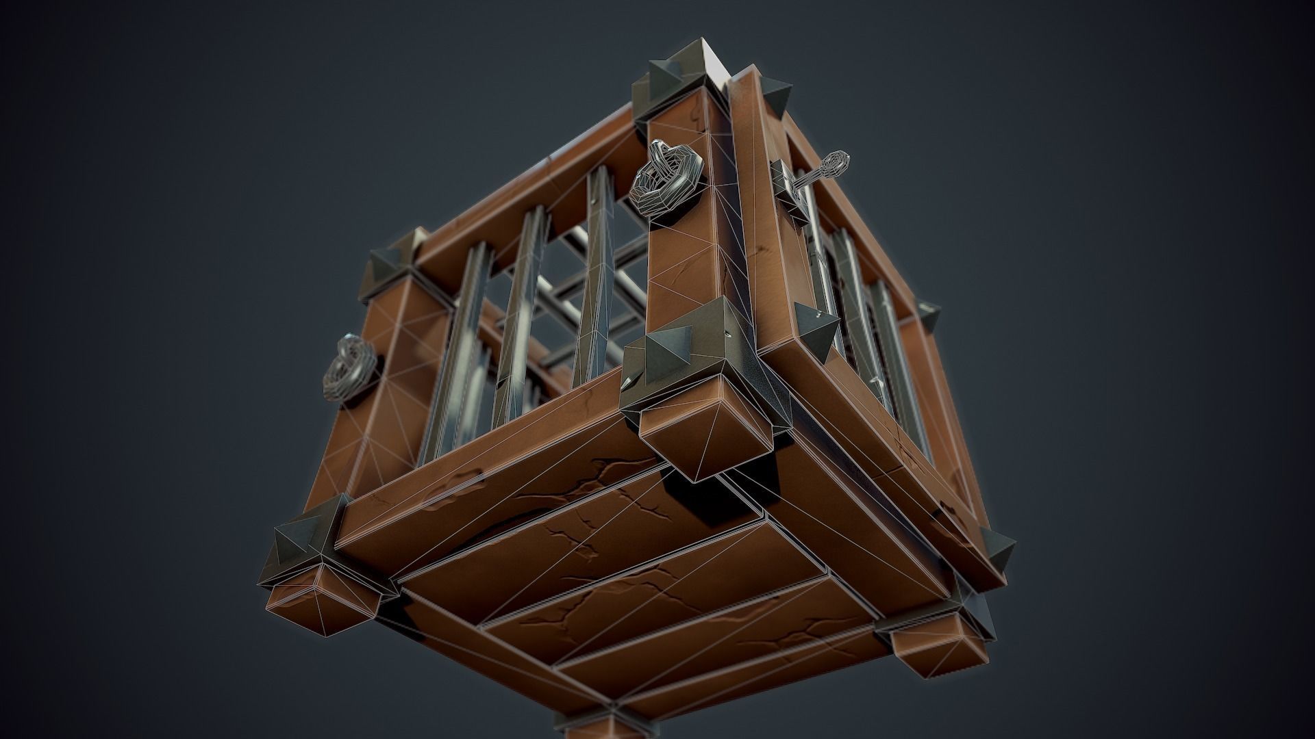 3D model Stylized Cage - Tutorial Included VR / AR / low-poly | CGTrader