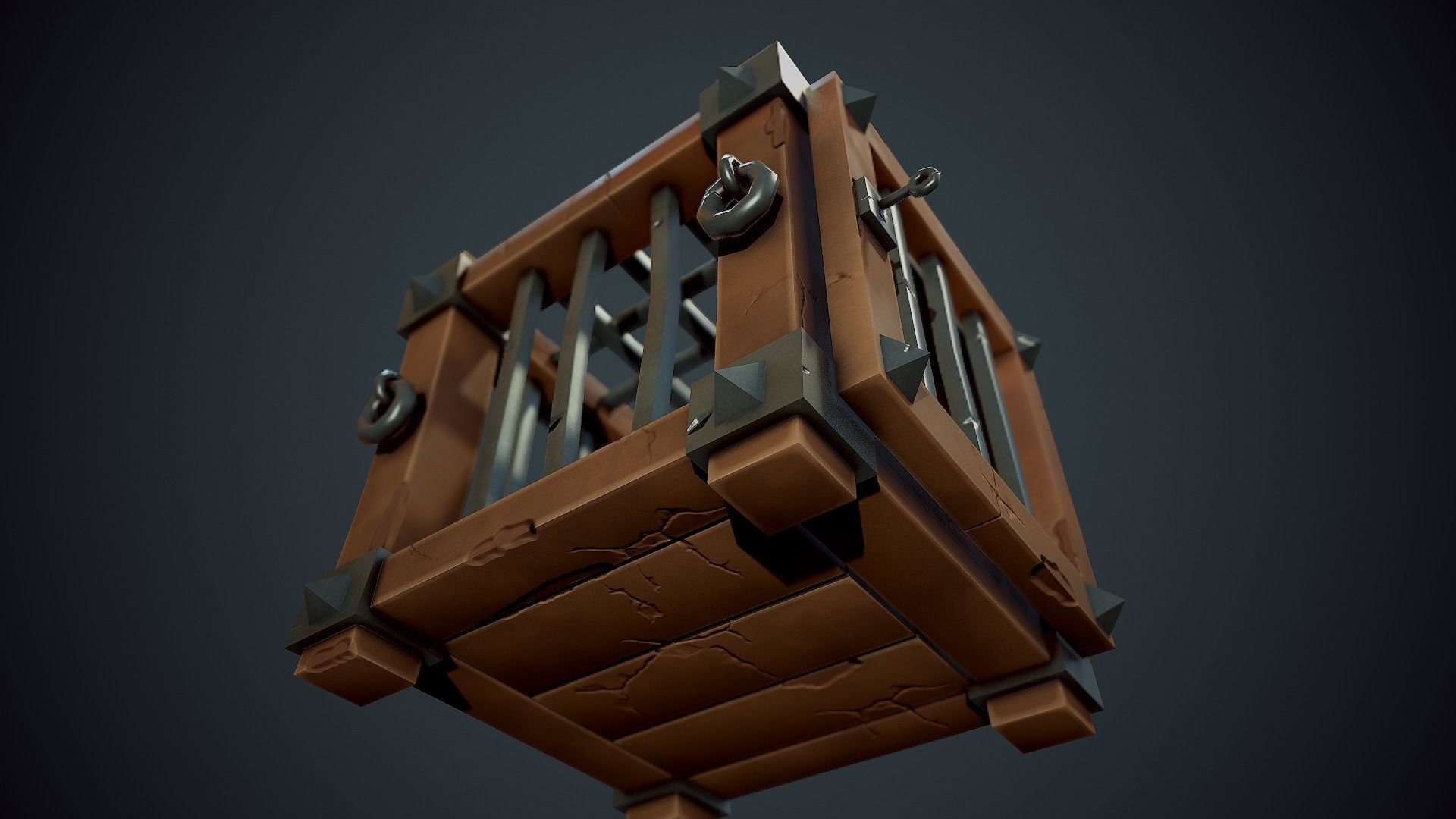 3D model Stylized Cage - Tutorial Included VR / AR / low-poly | CGTrader