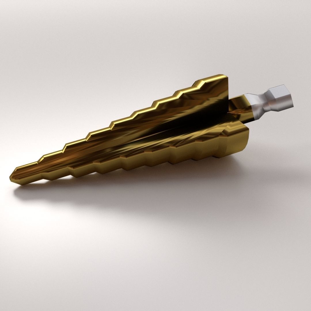 Pyramid Drill Bit 3D model | CGTrader