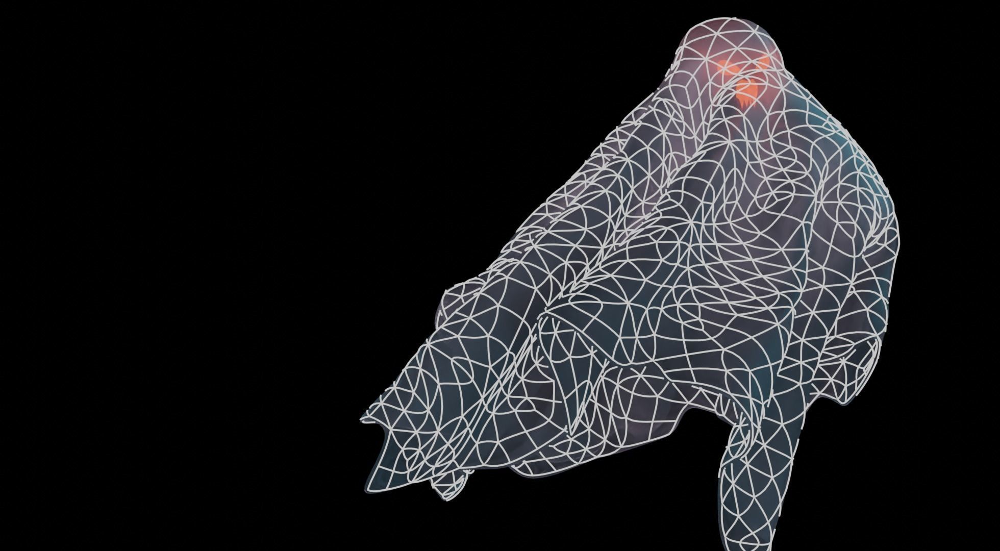 Blender Halloween Cloth Ghost 3D model animated | CGTrader
