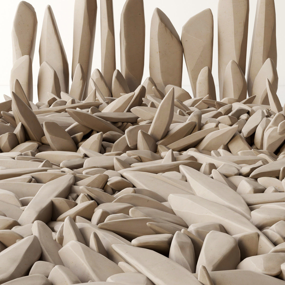 Clay rock stone decorative n1 3D model | CGTrader