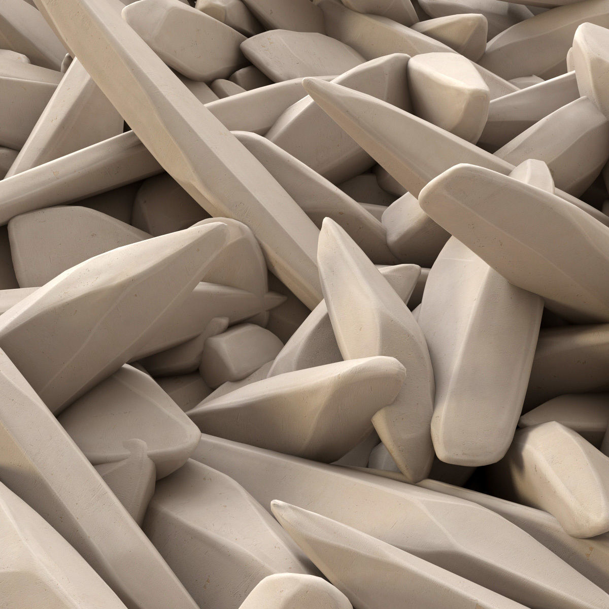 Clay rock stone decorative n1 3D model | CGTrader