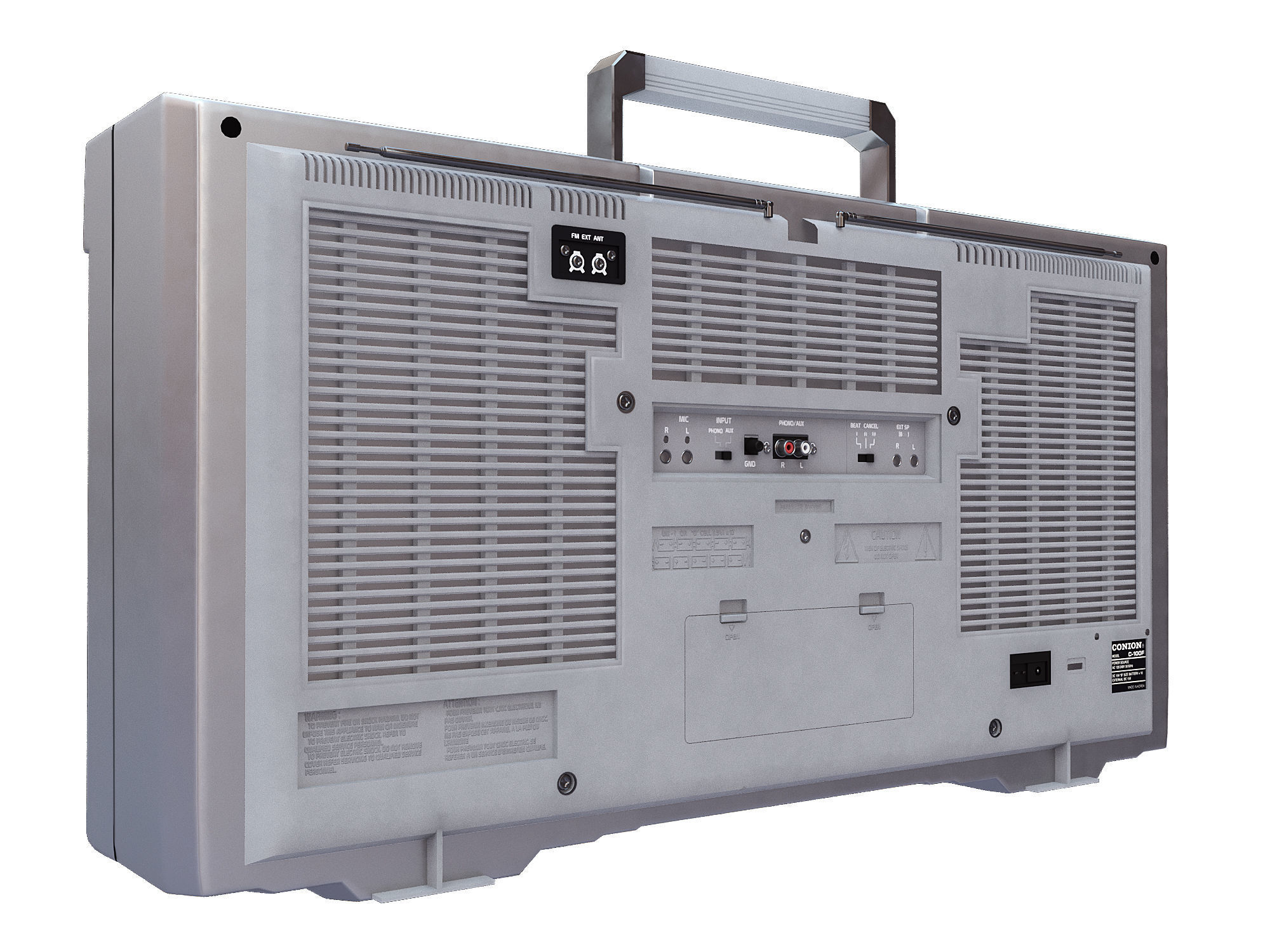 3D Retro Boombox Conion C-100F 3D model | CGTrader