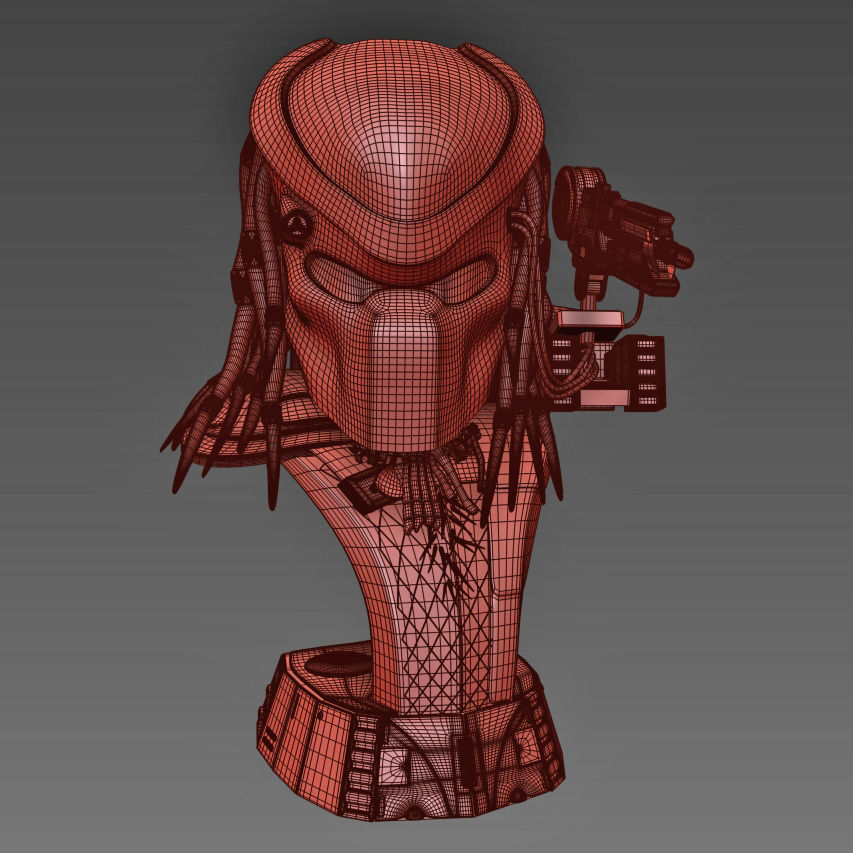 Predator Masked Hunter Legendary Scale Bust Collectible 3D model | CGTrader