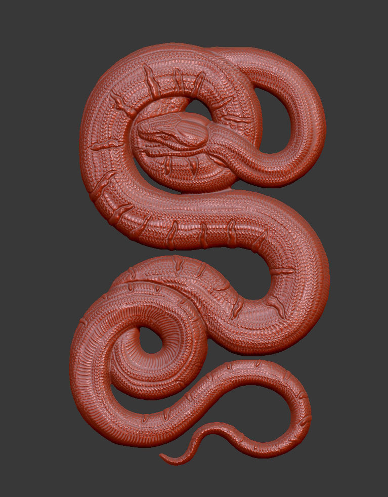 Snake 3D model 3D printable | CGTrader