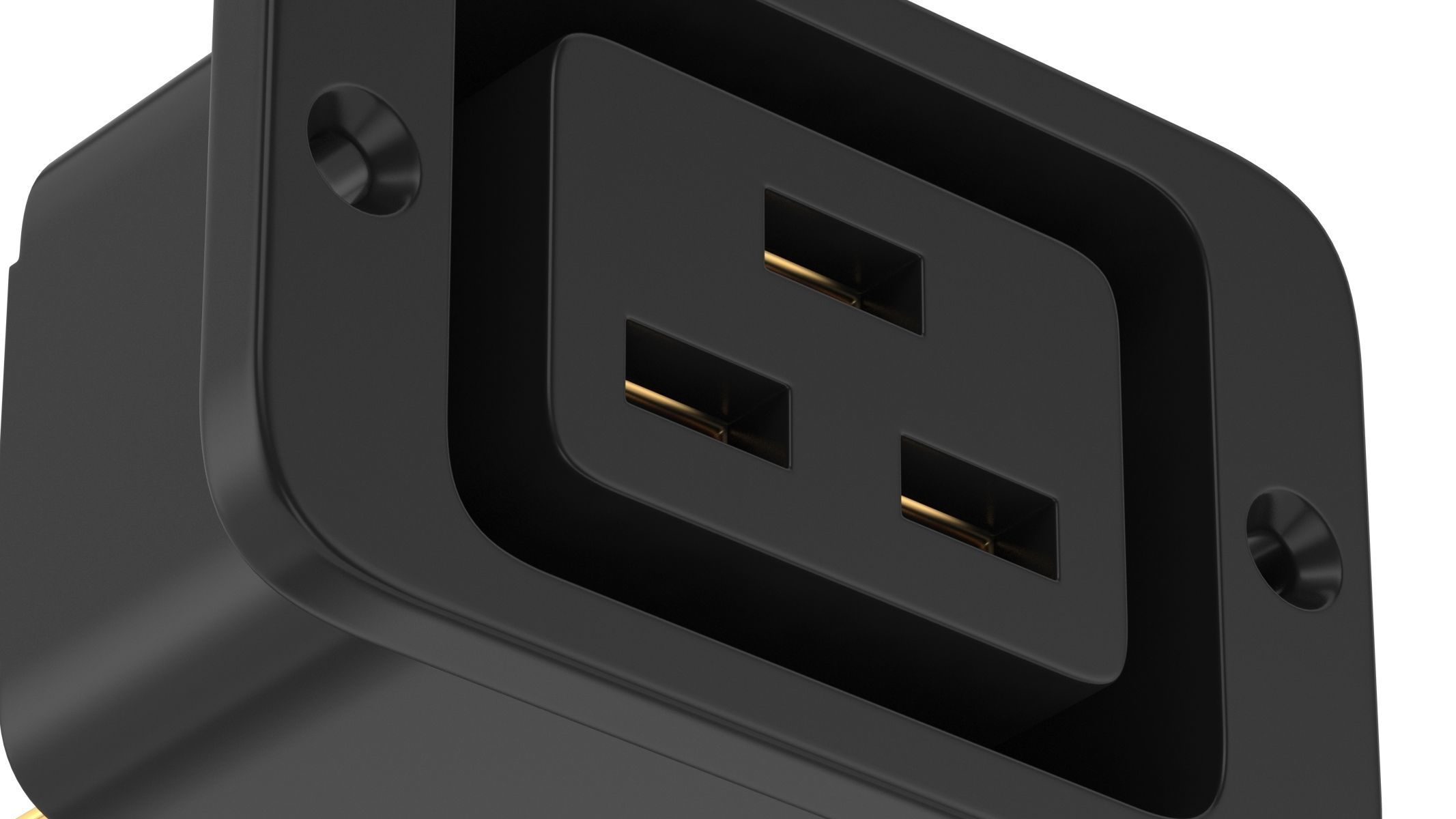 IEC 320 C19 Socket Module 3D model | CGTrader