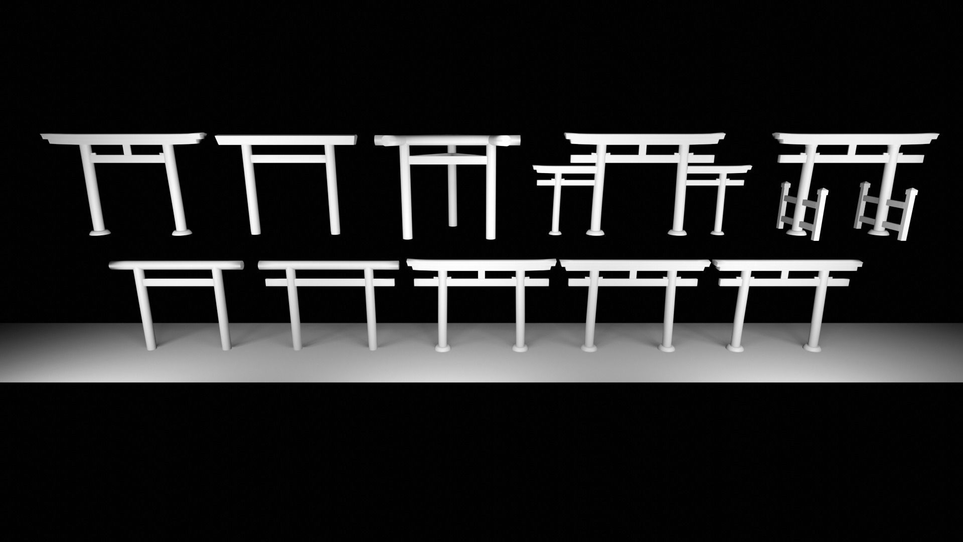 10 types of Torii-gates in Japan free 3D model | CGTrader