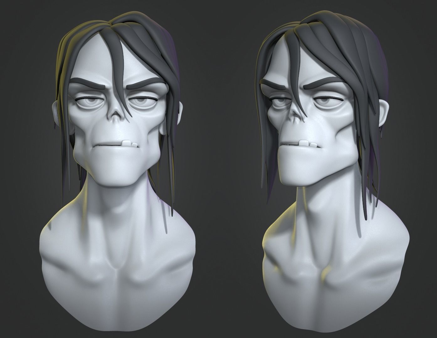 Zombie cartoon character base mesh 3D model | CGTrader