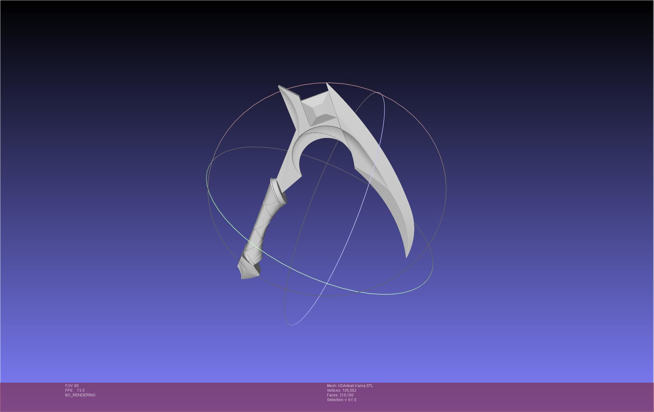 League Of Legends KDA Akali Kama Printable Model 3D model 3D printable ...