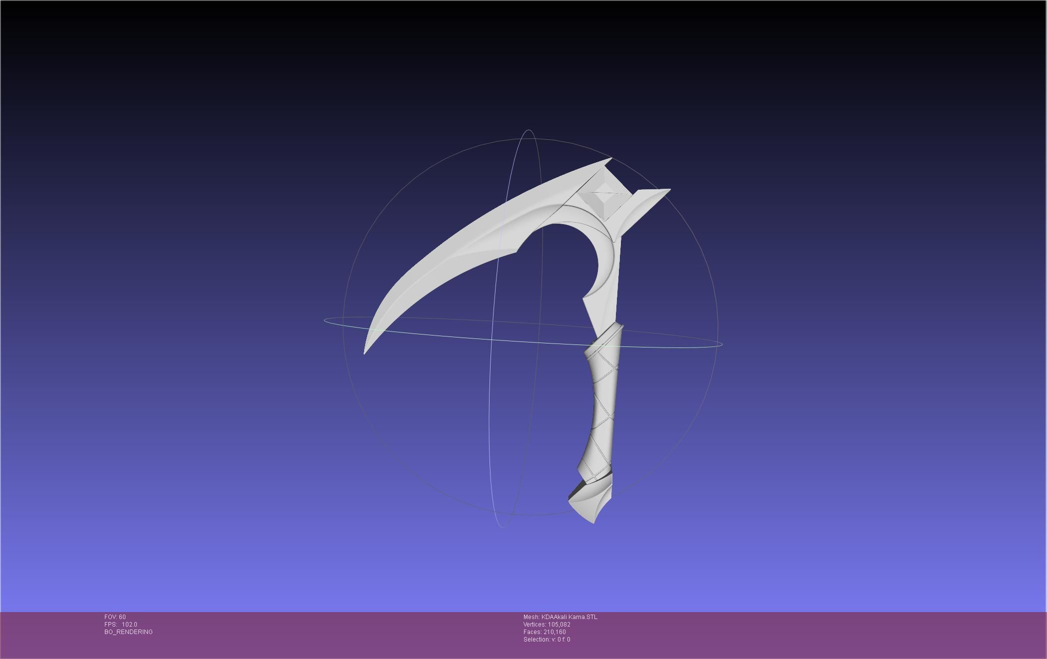 League Of Legends KDA Akali Kama Printable Model 3D model 3D printable ...