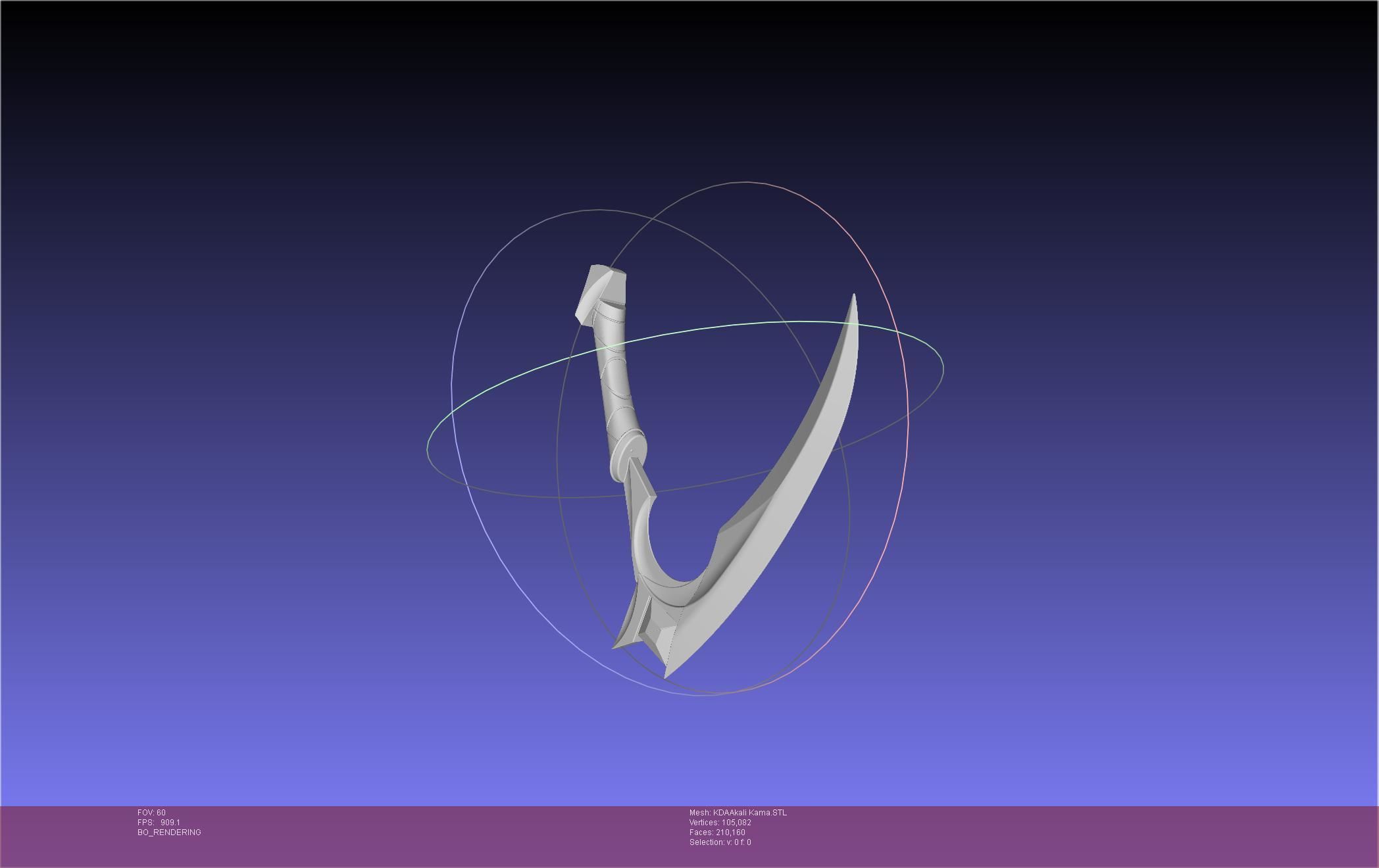 League Of Legends KDA Akali Kama Printable Model 3D model 3D printable ...