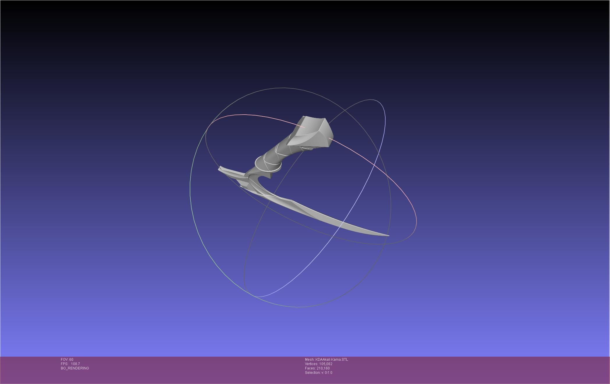 League Of Legends KDA Akali Kama Printable Model 3D model 3D printable ...