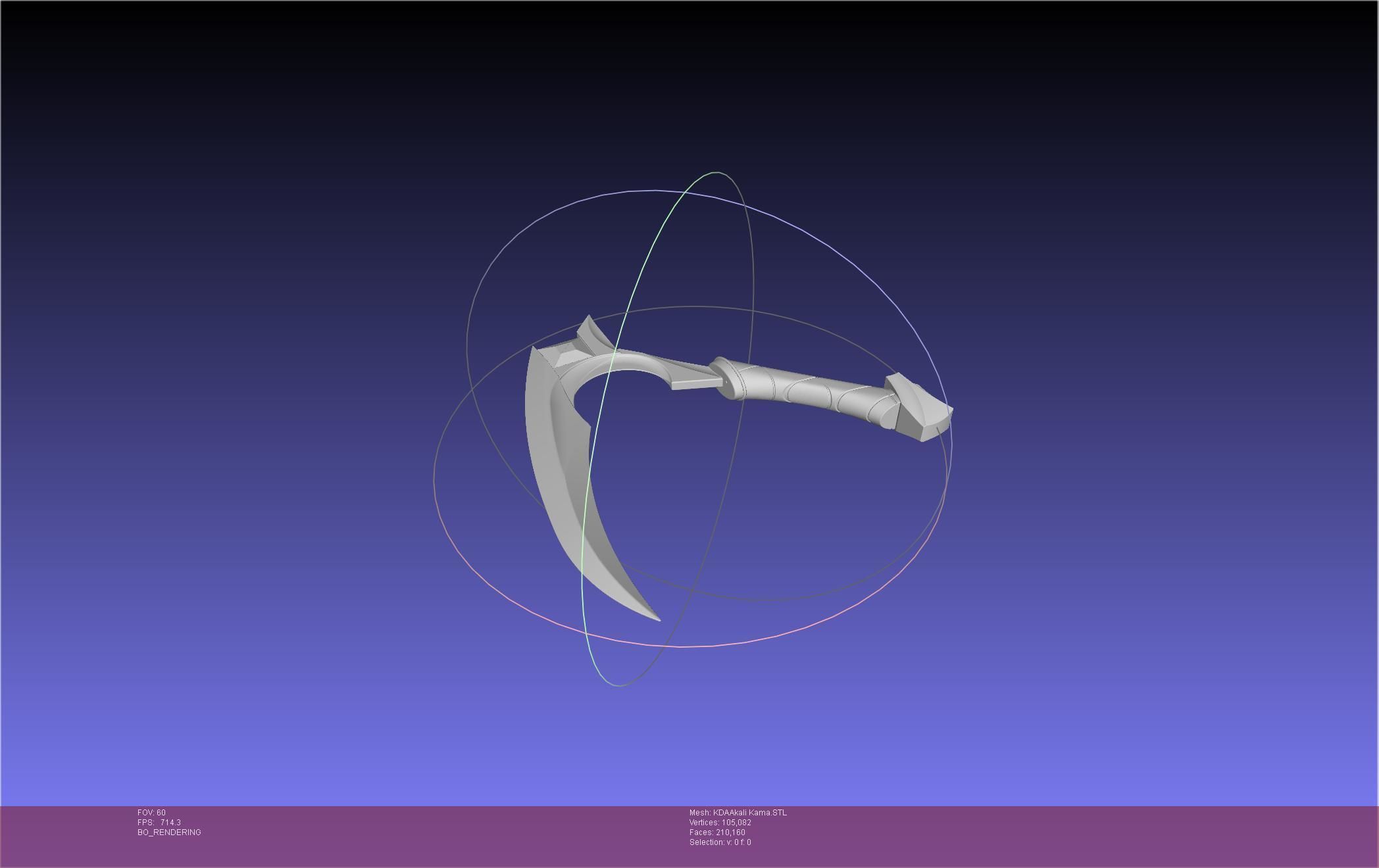 League Of Legends KDA Akali Kama Printable Model 3D model 3D printable ...