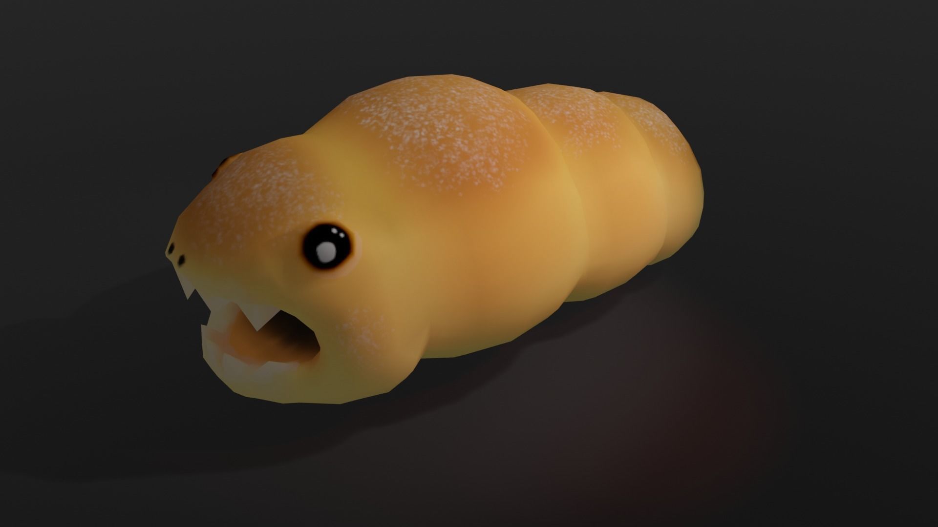 3D model Hand Painted Croissant Monster VR / AR / low-poly | CGTrader