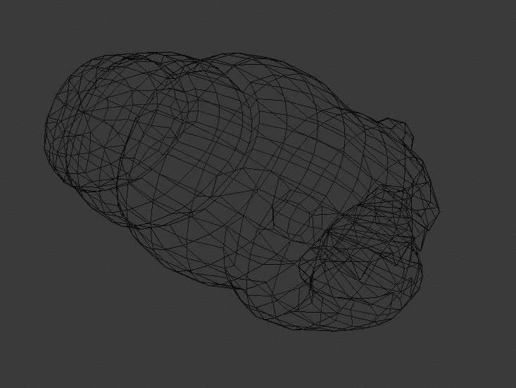 3D model Hand Painted Croissant Monster VR / AR / low-poly | CGTrader