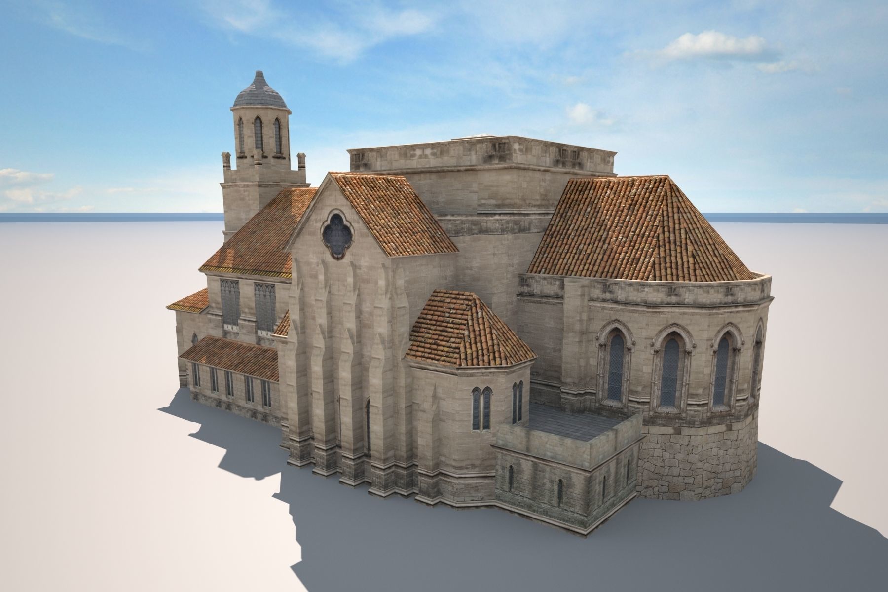 3D model Church Building 169 VR / AR / low-poly | CGTrader