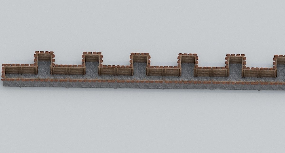 3D model Modular Military Trenches VR / AR / low-poly | CGTrader