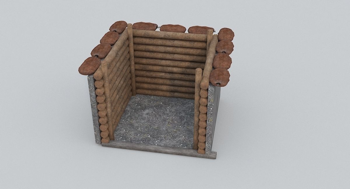 3D model Modular Military Trenches VR / AR / low-poly | CGTrader