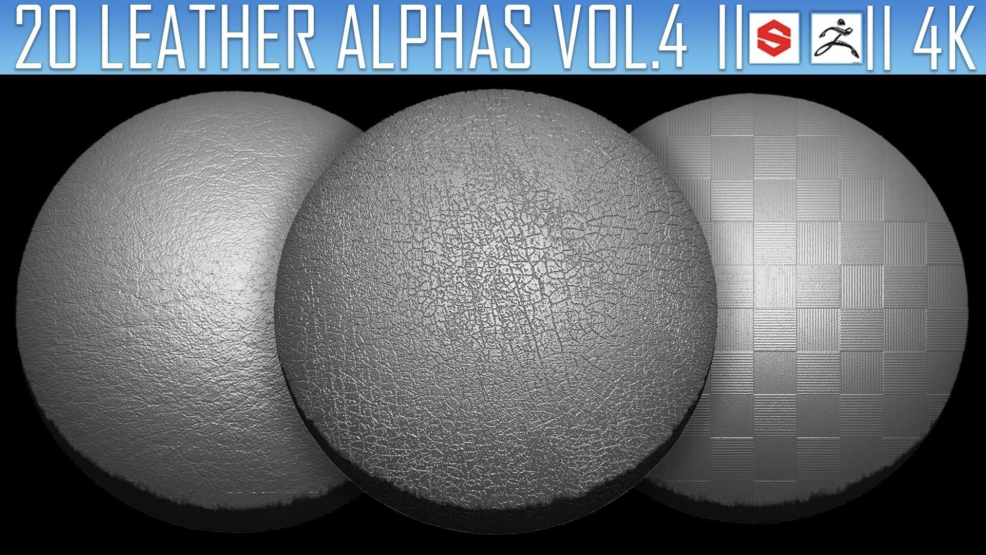 Leather alphas for ZBrush 3D model | CGTrader
