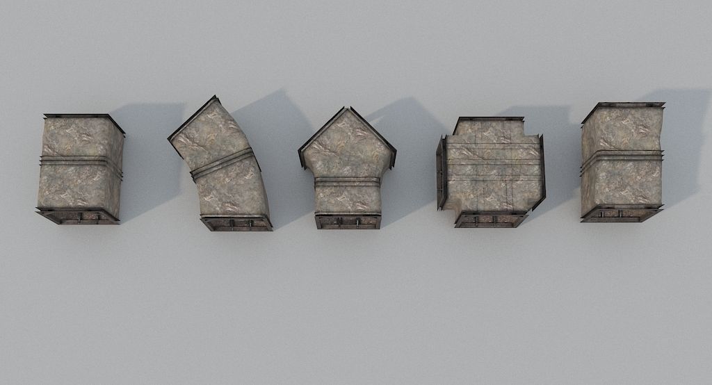 3D model Modular Low Poly PBR Underground Mine VR / AR / low-poly ...