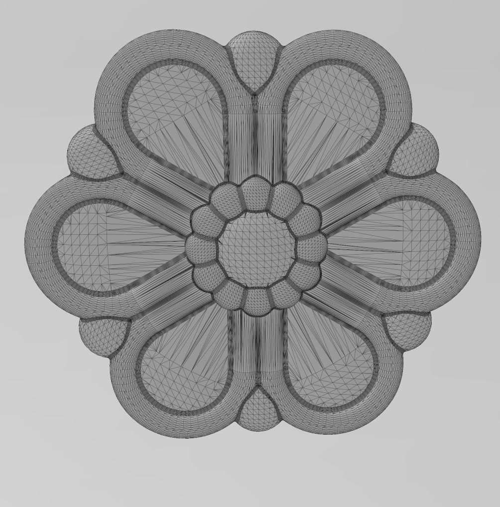 Daisy flower rosette 3D model 3D printable | CGTrader