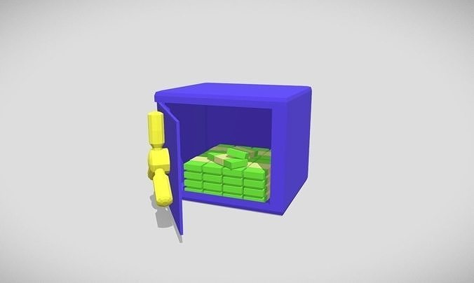 3D model Low poly safe box VR / AR / low-poly | CGTrader