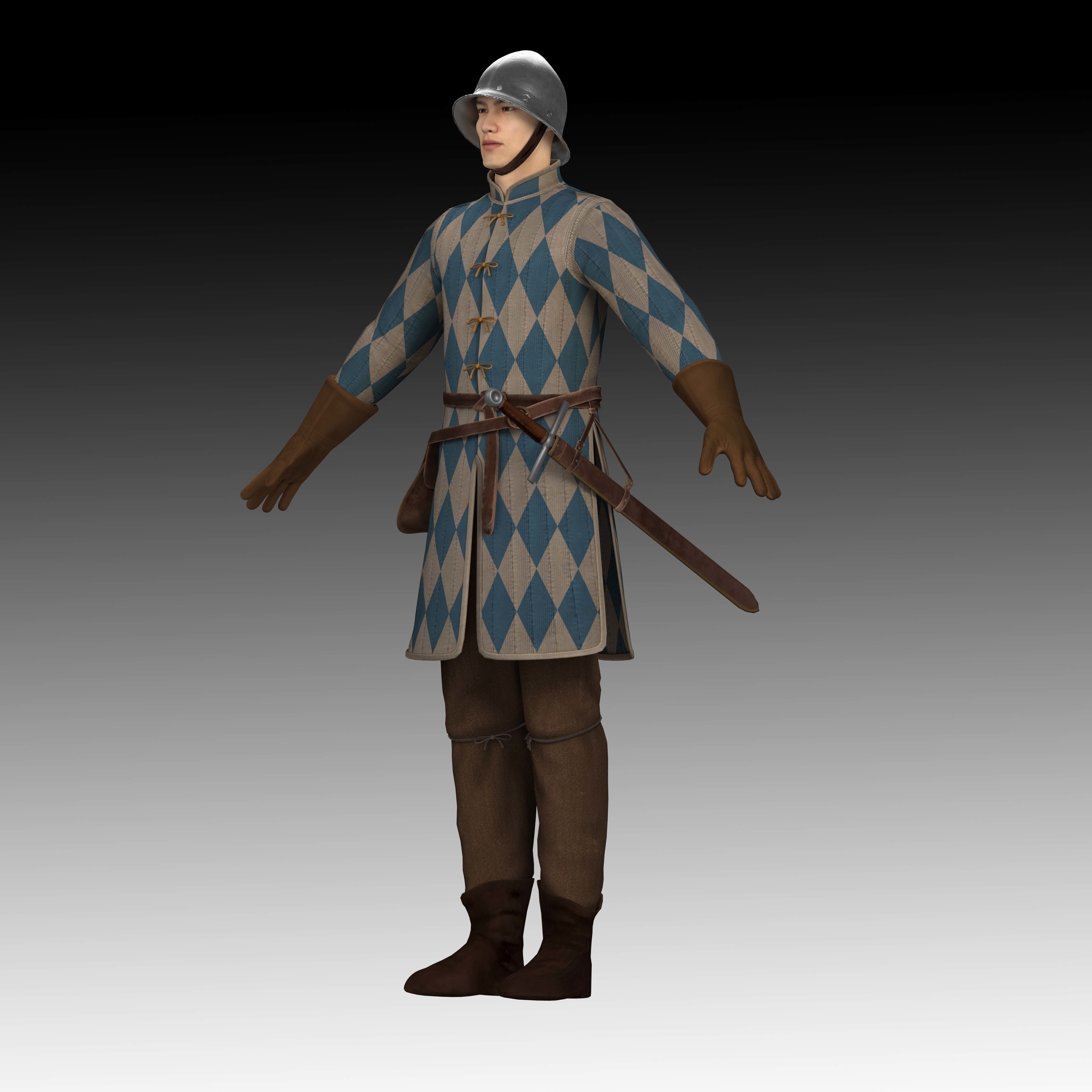 Medieval Soldier 3D model | CGTrader