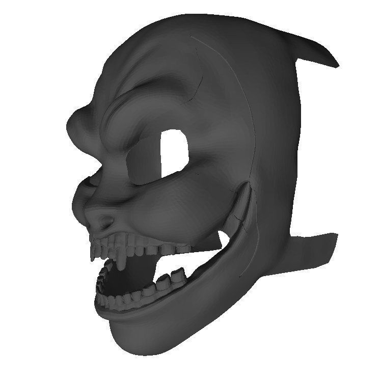 Fantasy Fiction Sci-Fi Alien Monster Character Mask 3D model 3D ...