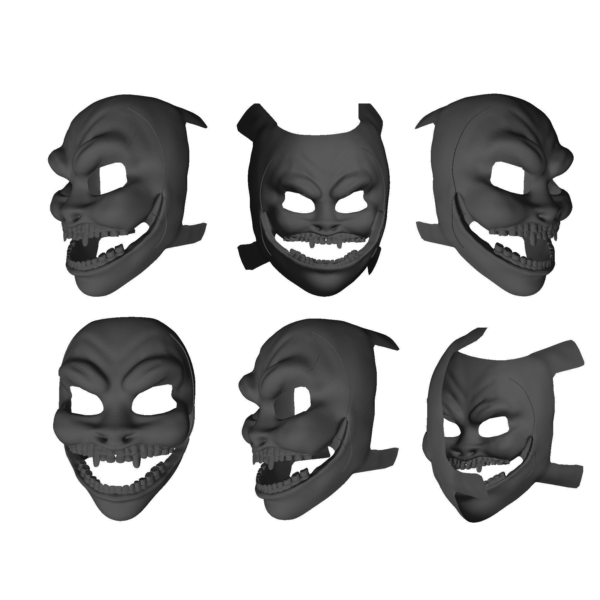 Fantasy Fiction Sci-Fi Alien Monster Character Mask 3D model 3D ...