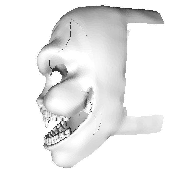 Fantasy Fiction Sci-Fi Alien Monster Character Mask 3D model 3D ...