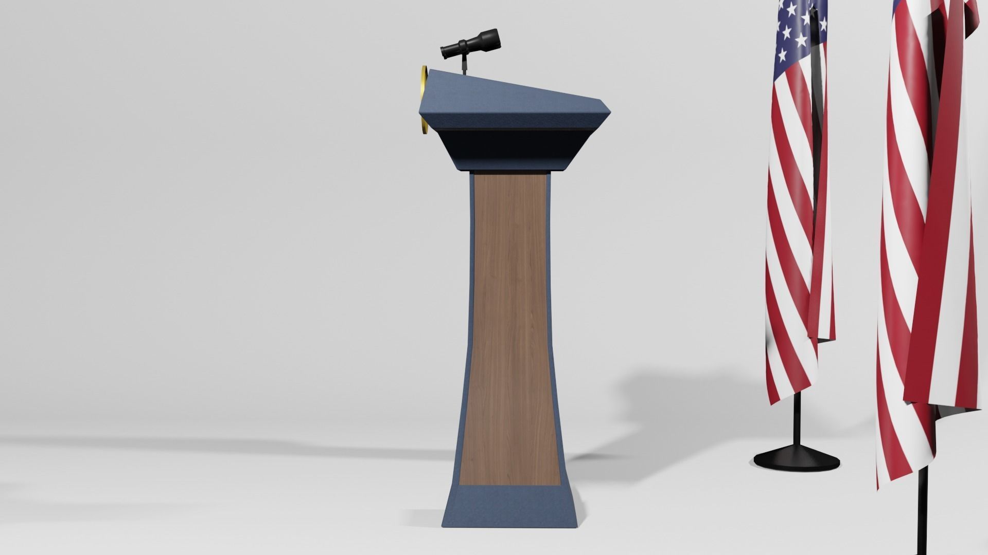 3D model USA Presidential Podium 2 VR / AR / low-poly | CGTrader