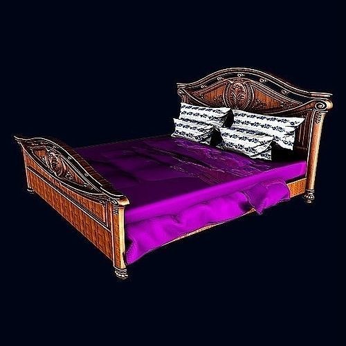 Classic Bed 3D model | CGTrader