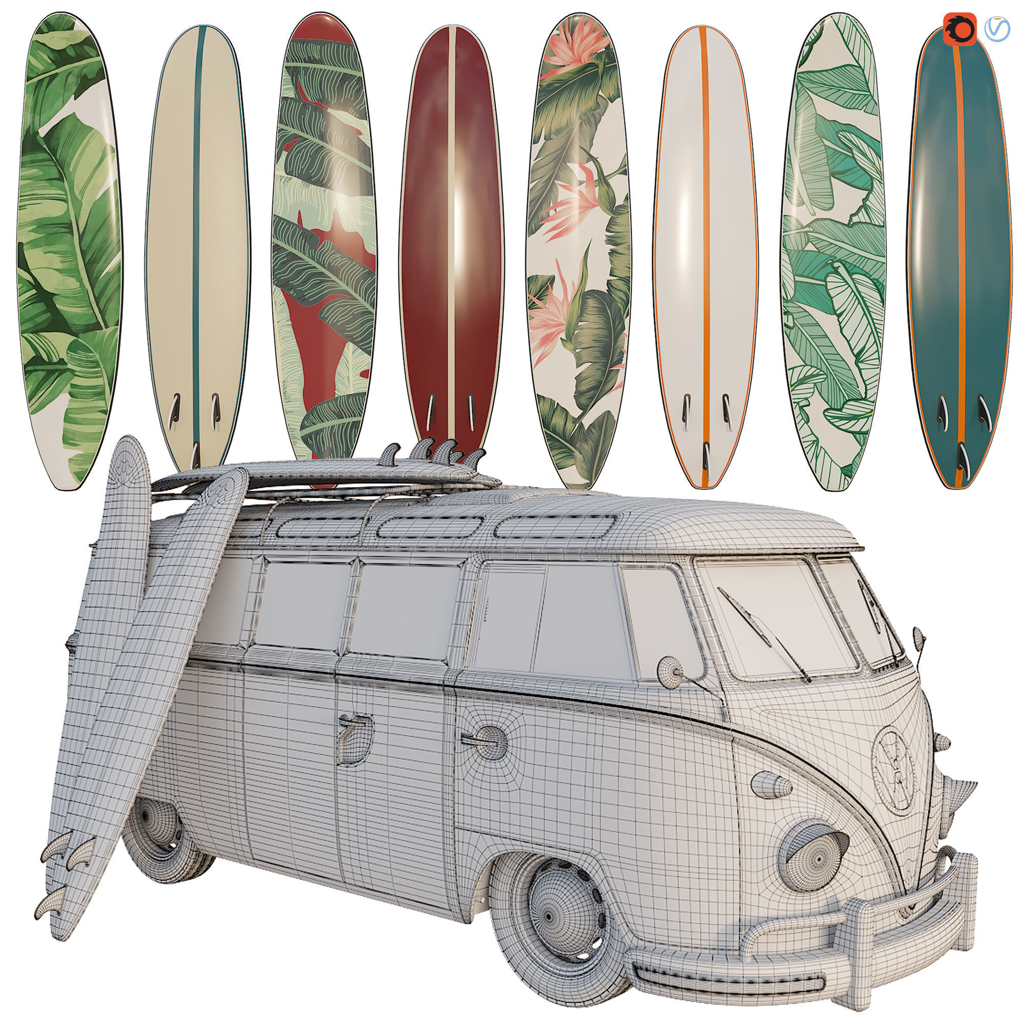 Volkswagen T1 3D model | CGTrader